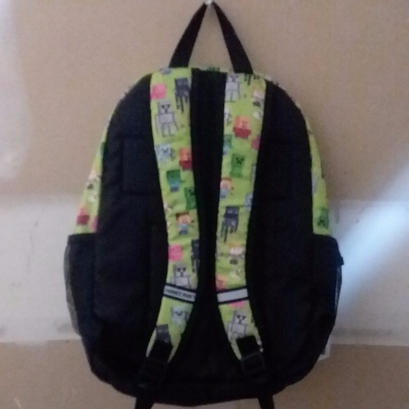 Minecraft | Accessories | Minecraft Green Backpack Detachable Lunch Bag ...